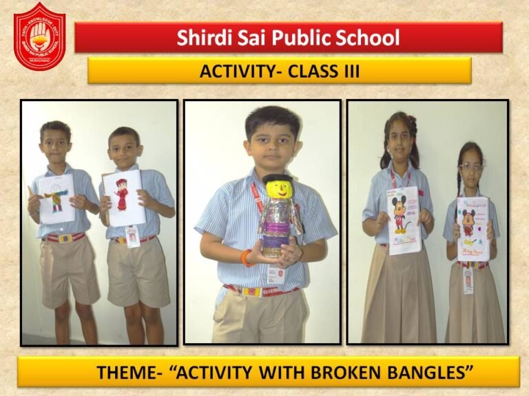 Class III, Activity using Bangles – Shirdi Sai Public School | Best ...